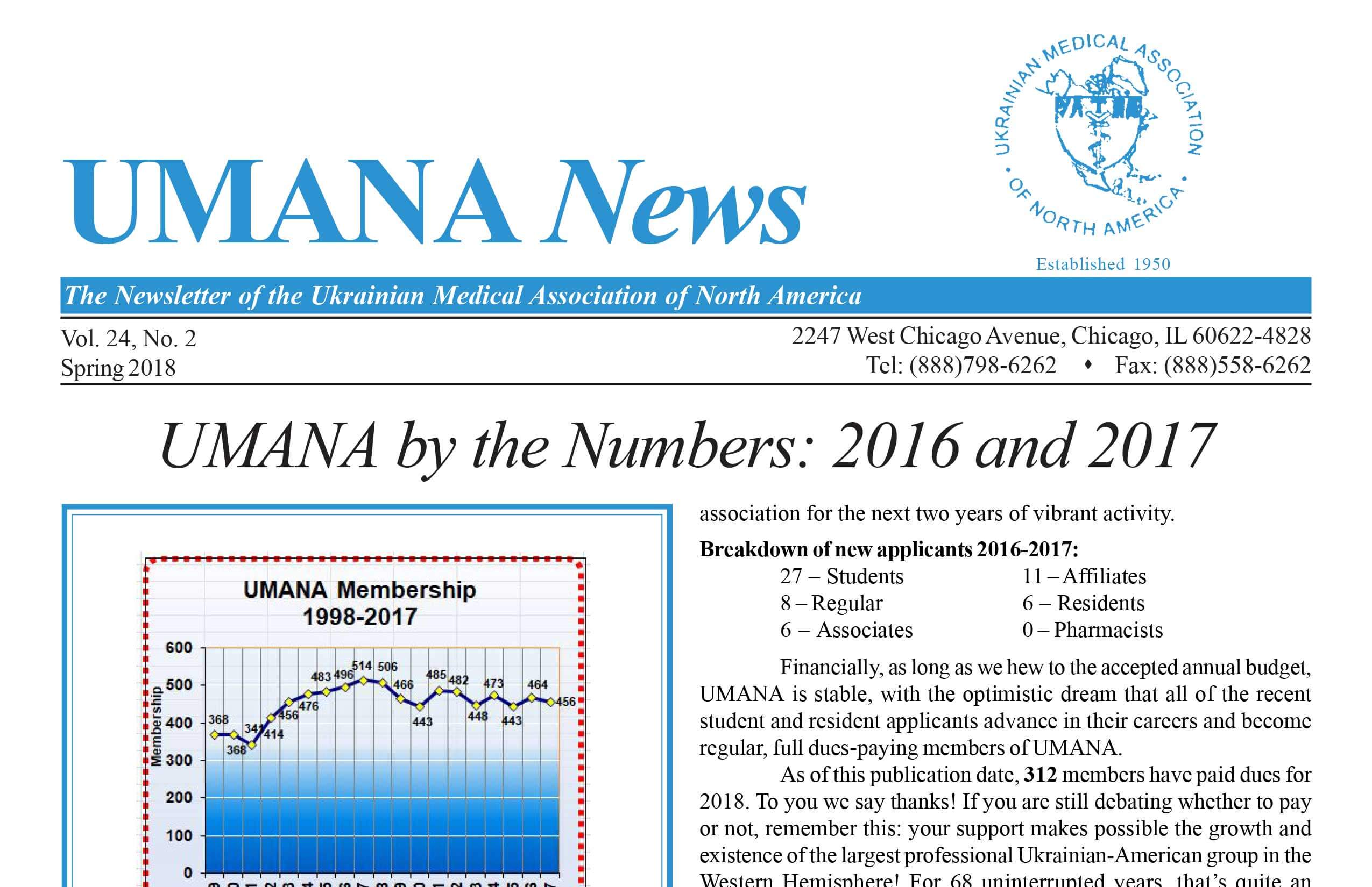 UMANANews Spring 2018 - UMANA